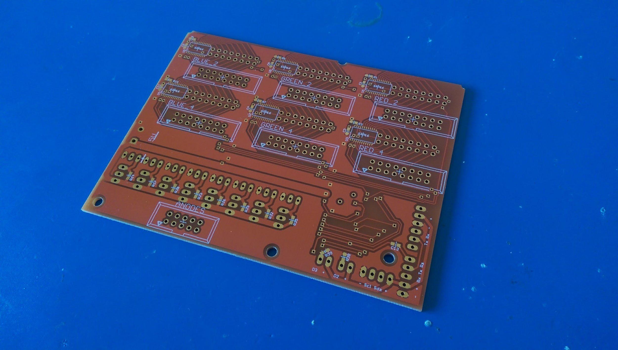 8x8x8 RGB LED Cube – Four Boards